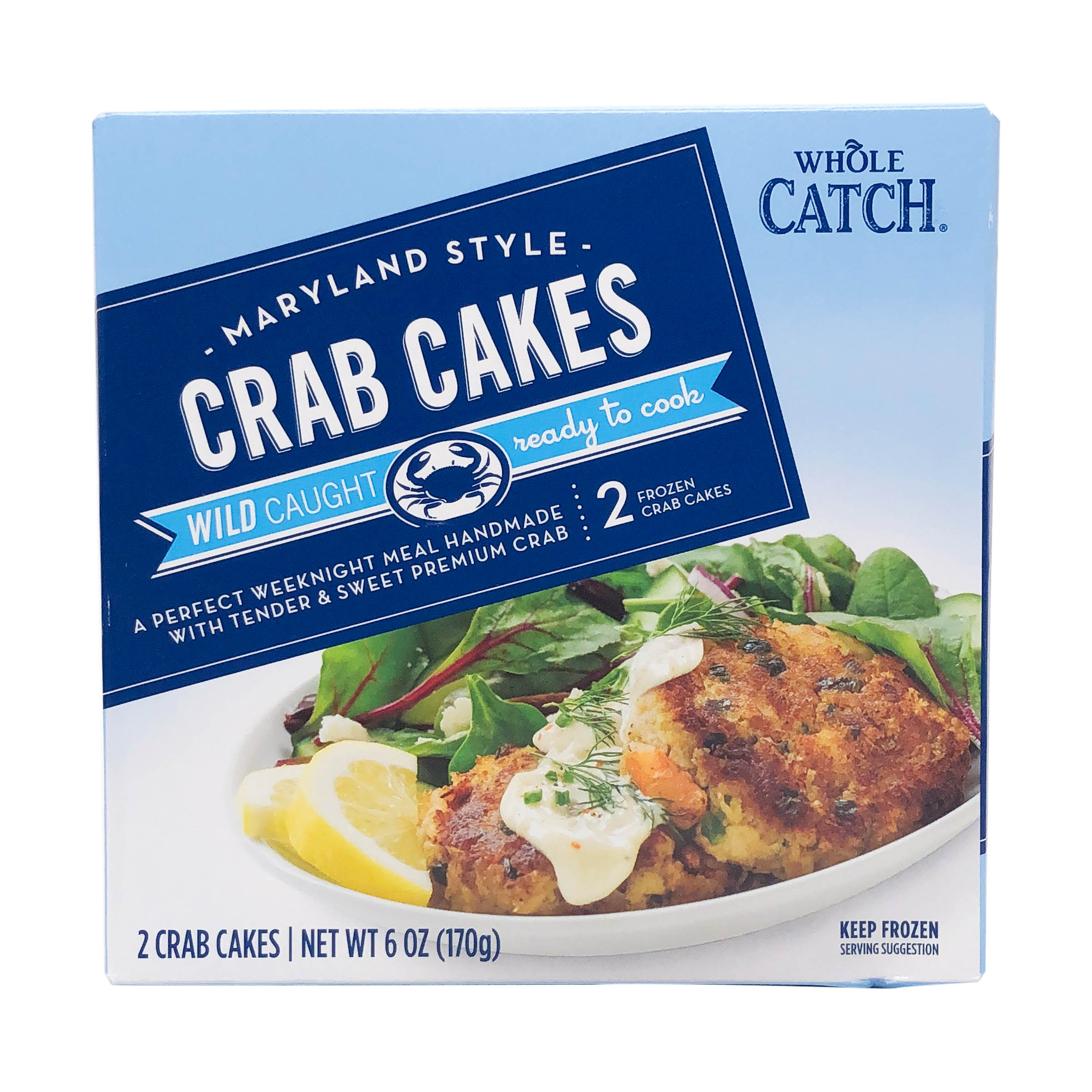 How do I make premade crab cakes from Whole Foods?