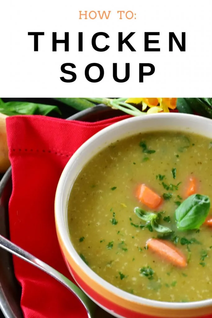 How do I make soup thicker in a soup maker?