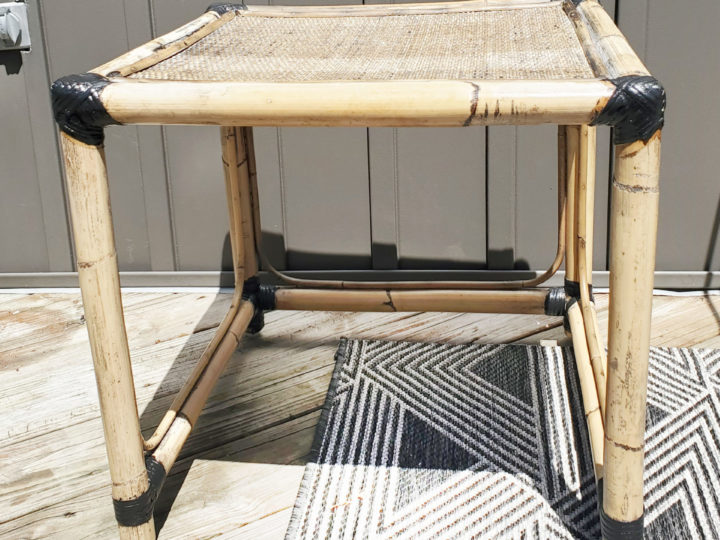 How do I protect my bamboo furniture from water?