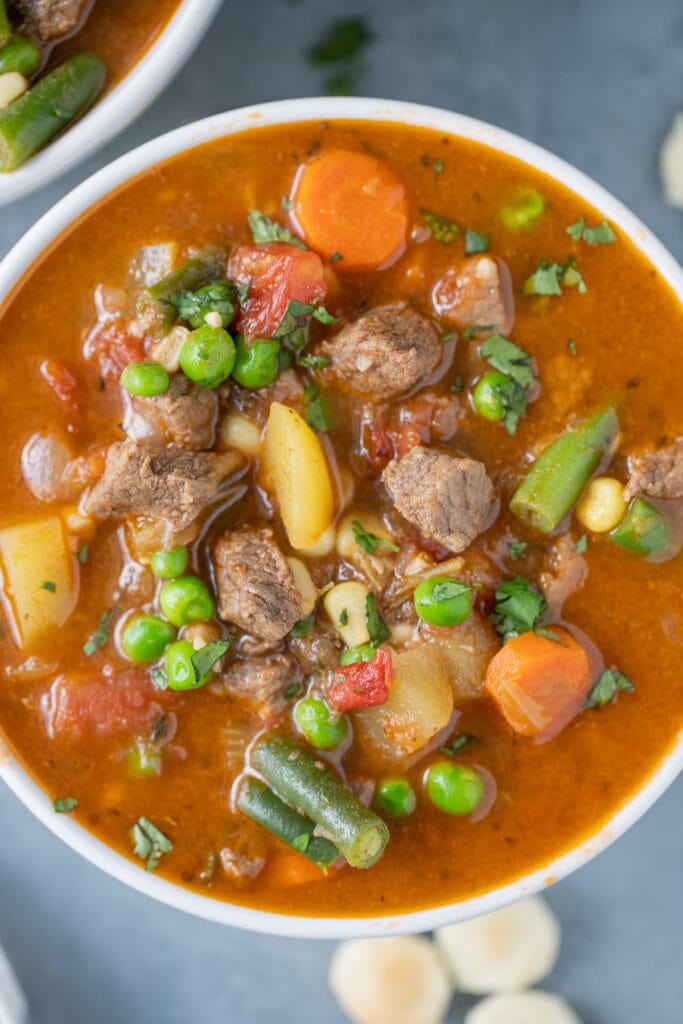 How do I spice up bland beef vegetable soup?