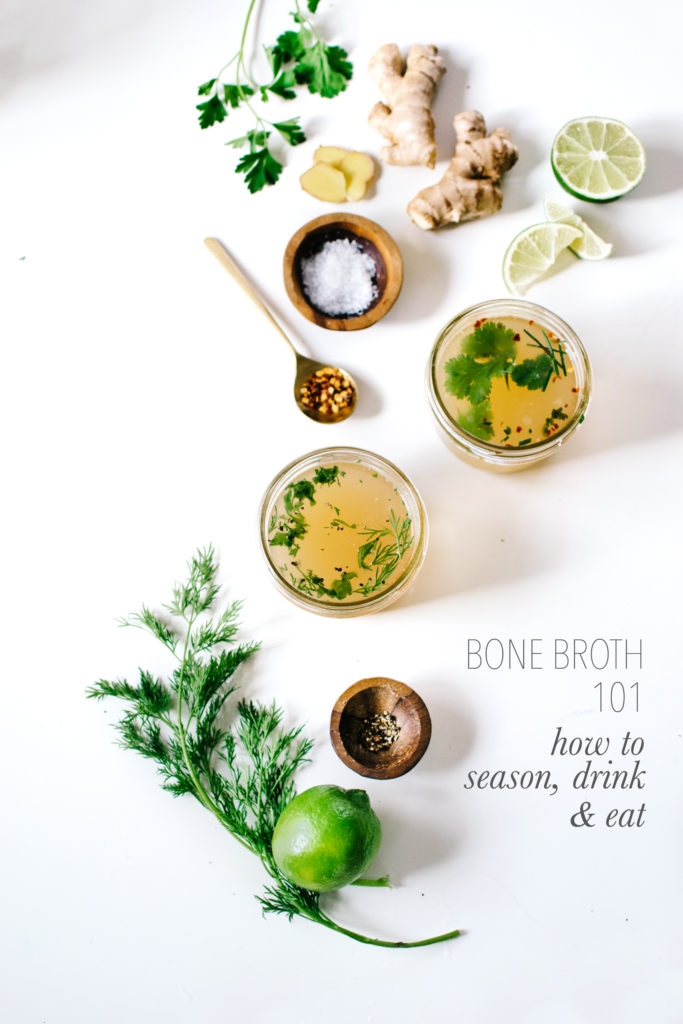 How do I spice up chicken bone broth?