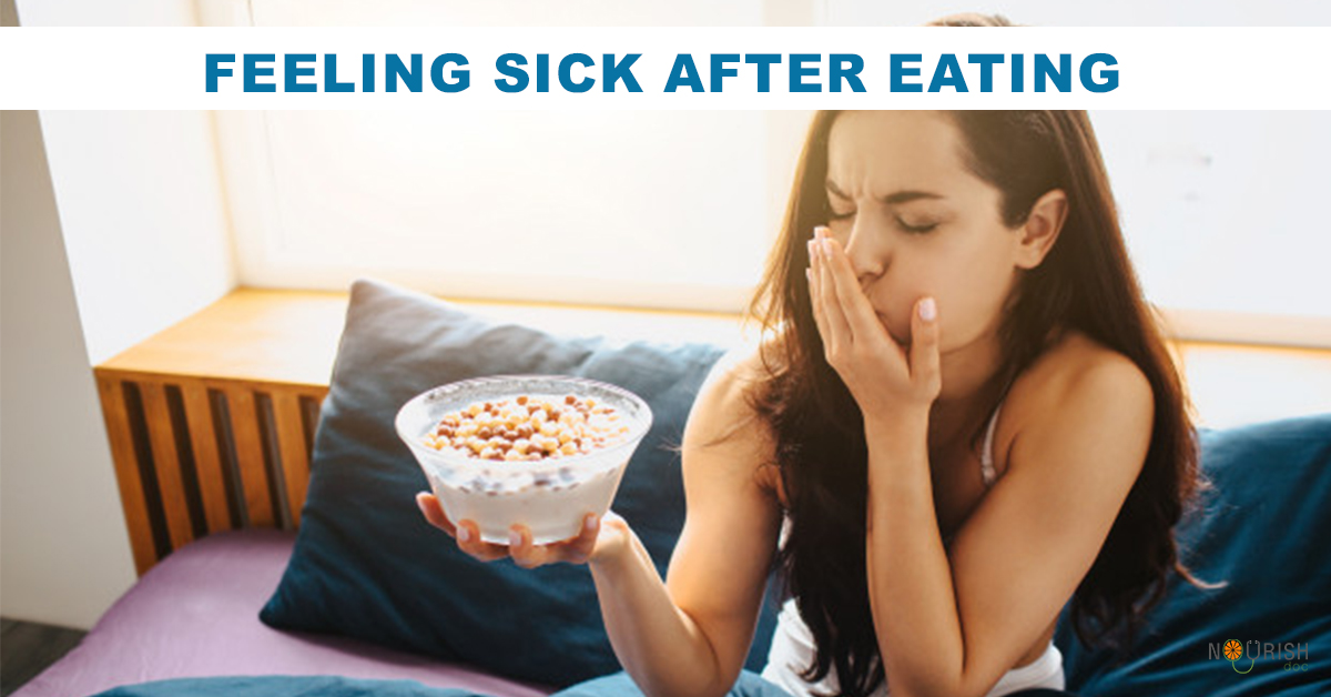 How do I stop feeling sick after eating fried food?