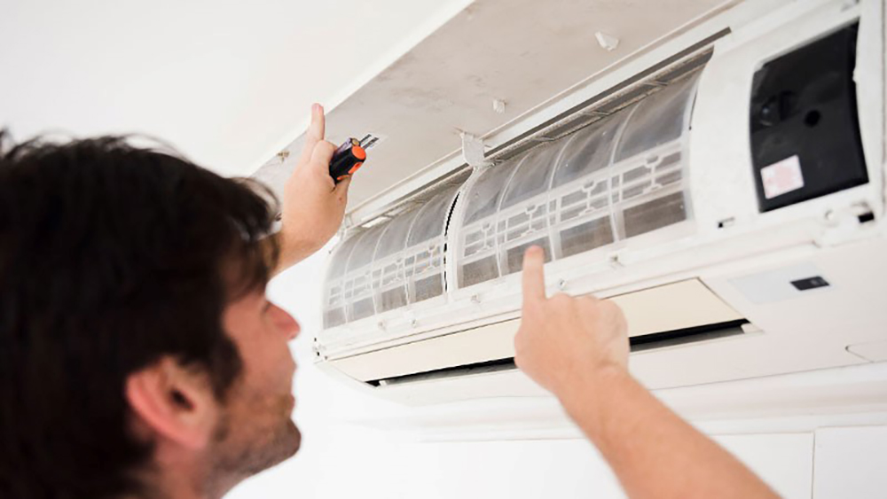 How do I stop my air conditioner from smelling?