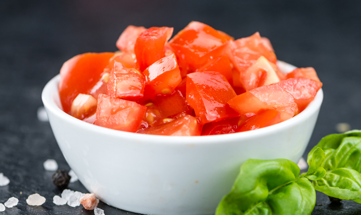 How do I substitute fresh diced tomatoes?