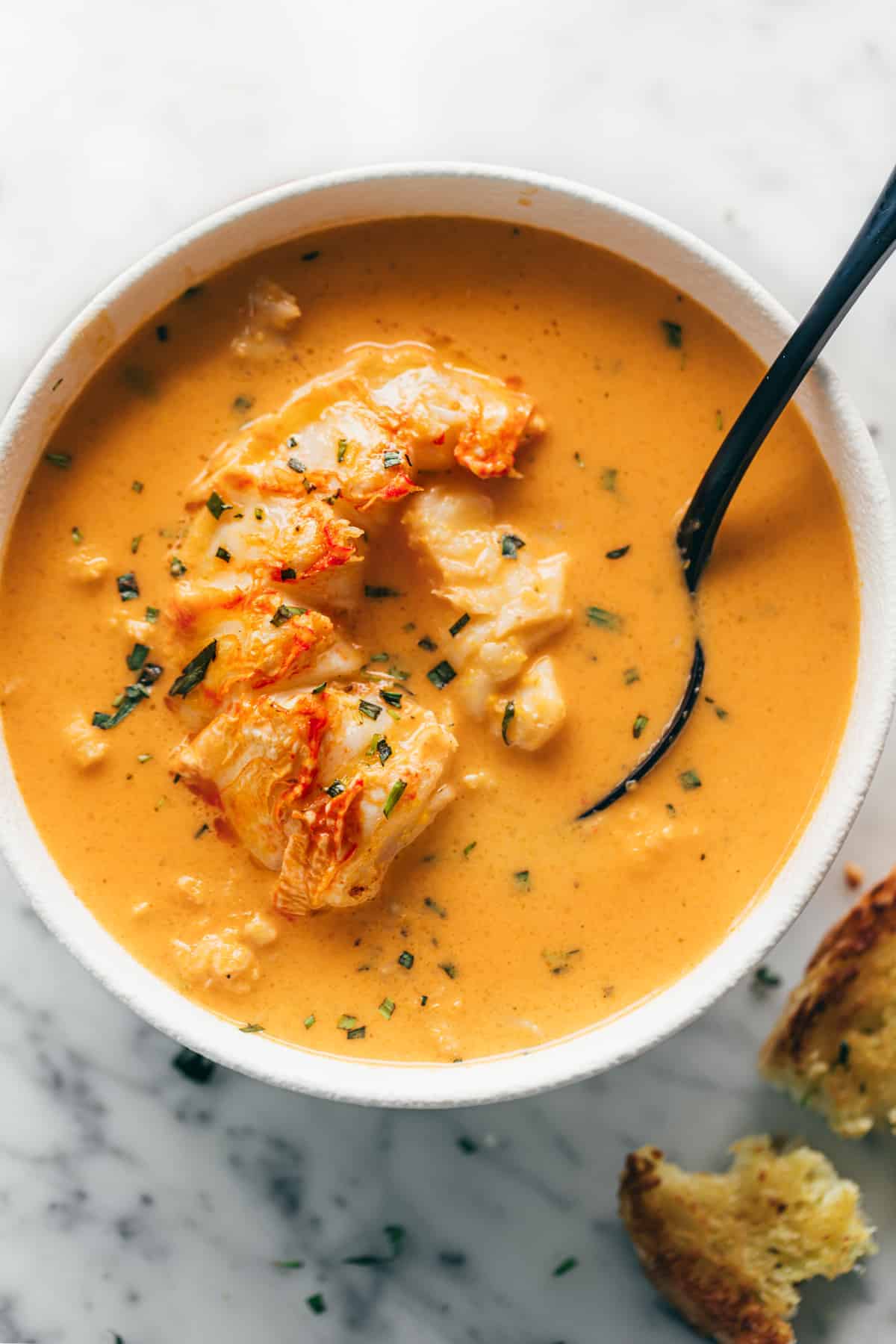 How do I thicken my lobster bisque?