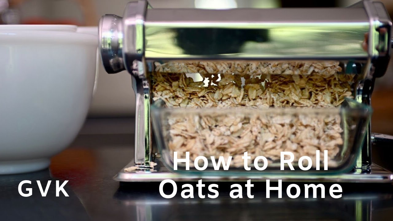 How do I turn oats into rolled oats?