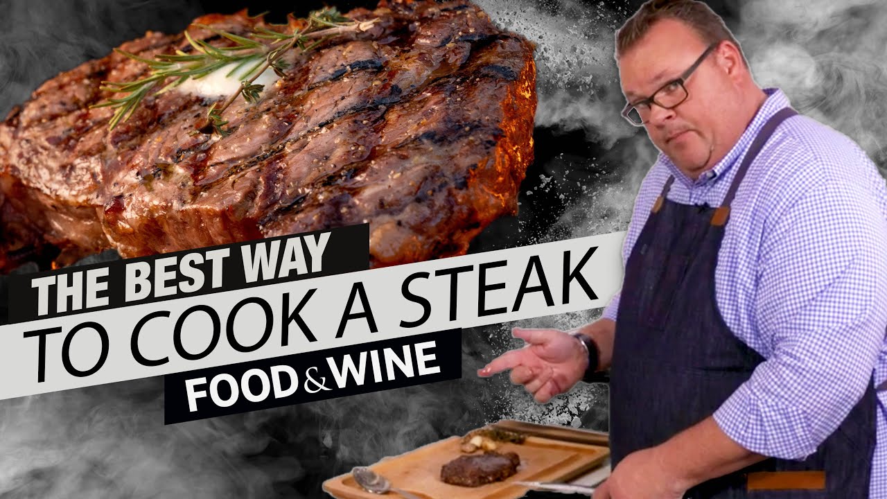 How do professional chefs cook steaks?