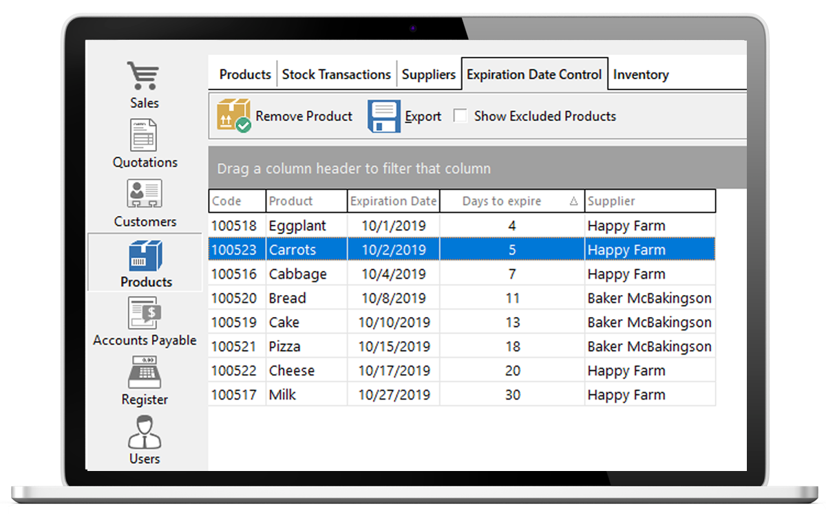 How do stores keep track of expiration dates?