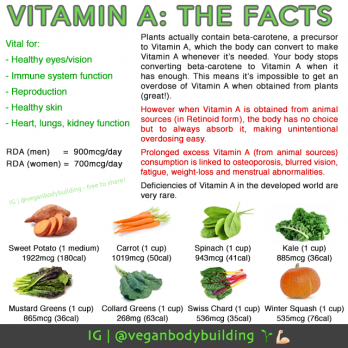 How do vegans get vitamin A?