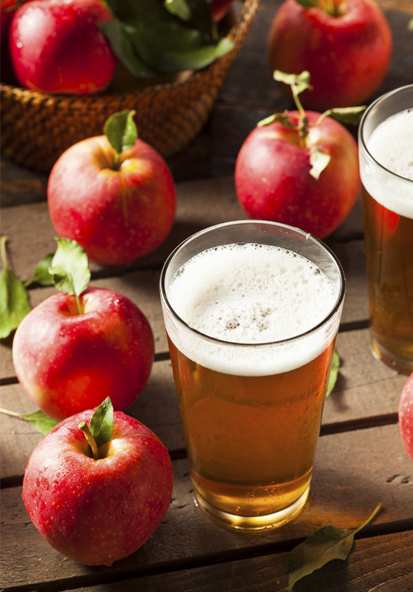 How do you add apple flavor to beer?