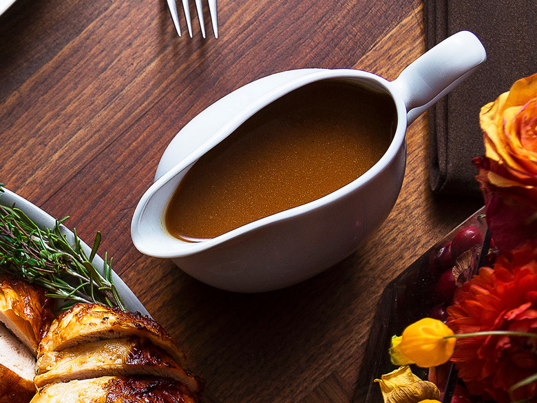 How do you add flavor to bland gravy?