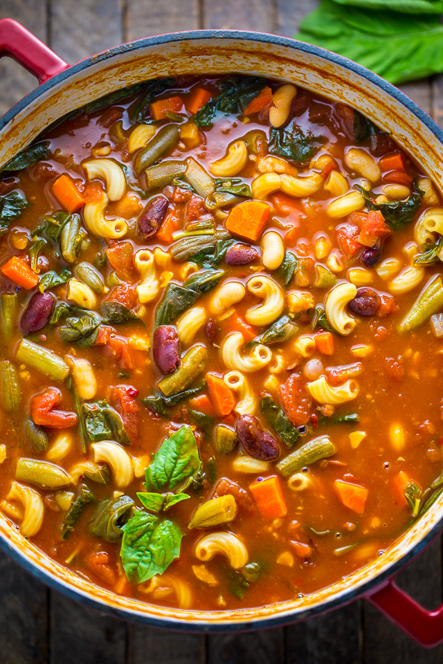 How do you add Flavour to minestrone soup?