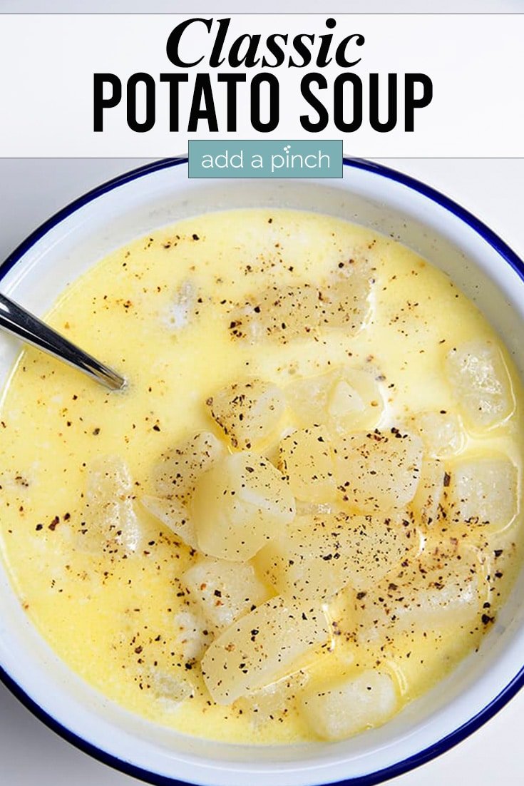 How do you add milk to a potato soup?