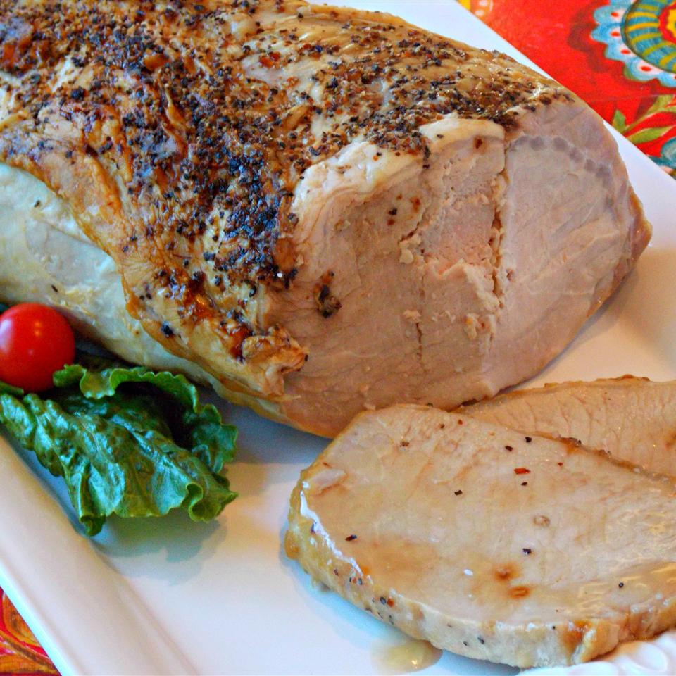 How do you add moisture to a pork roast?