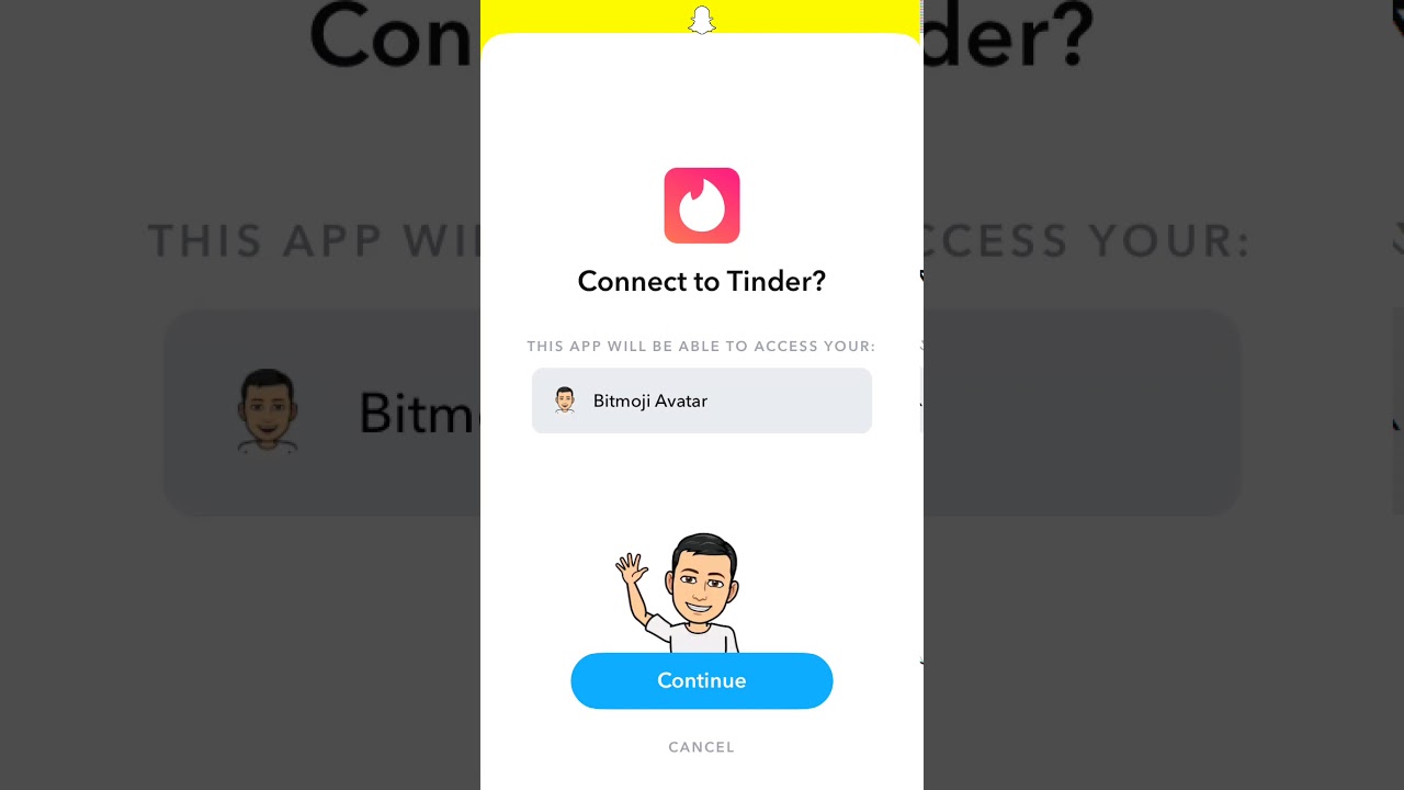 How do you add Snapchat to tinder?