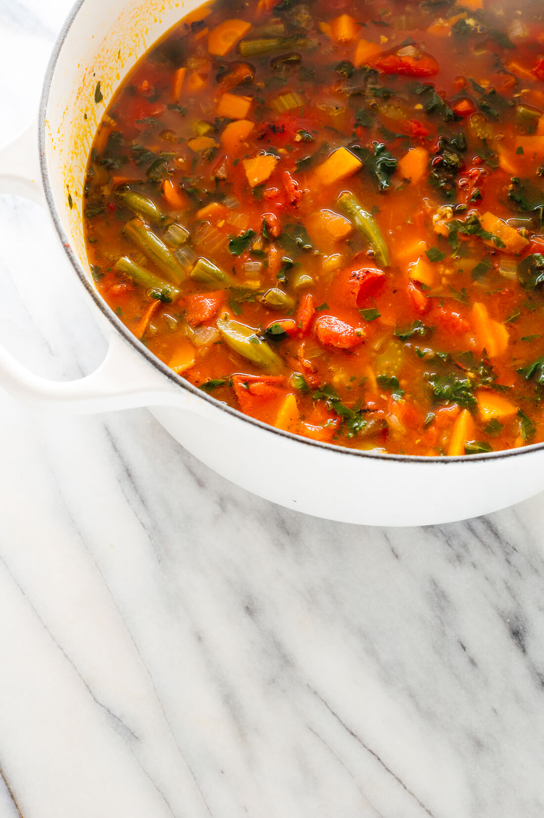 How do you add sweetness to vegetable soup?