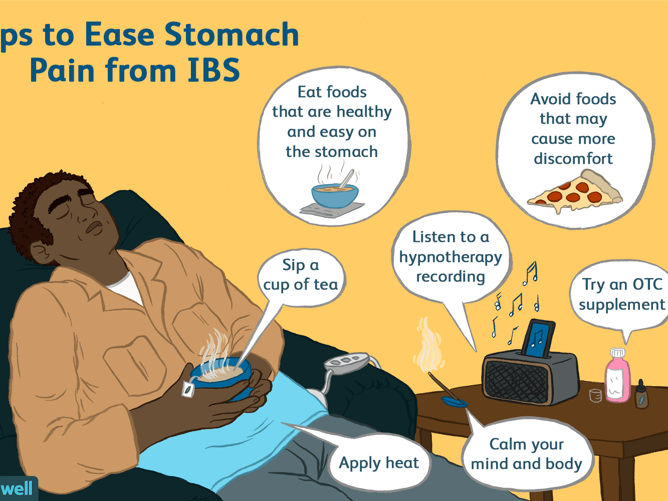 How do you avoid stomach ache?