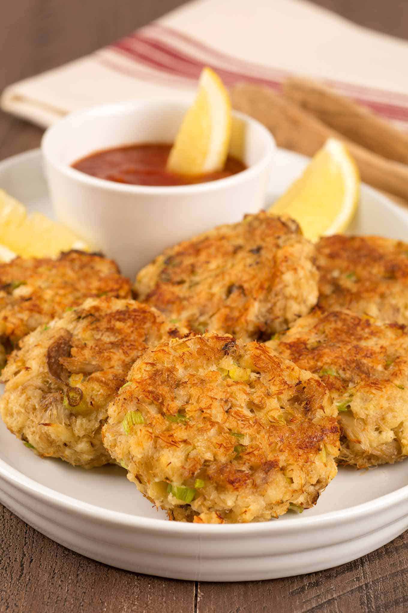 How do you bake already cooked crab cakes?