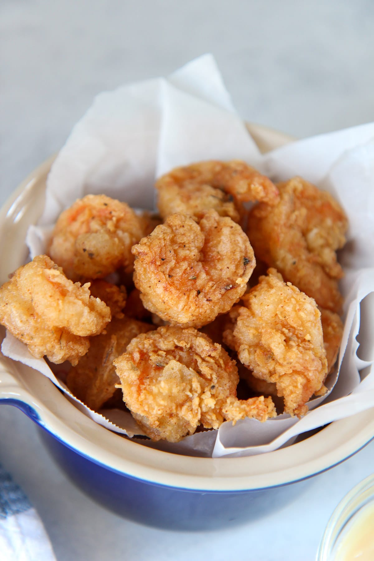 How do you bake pre fried shrimp?