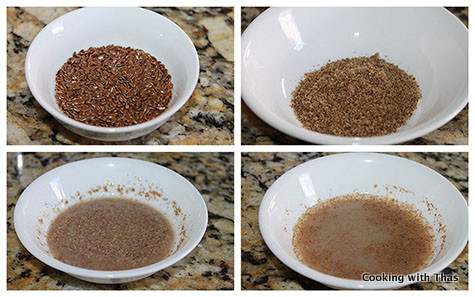 How do you bake with flax seeds?