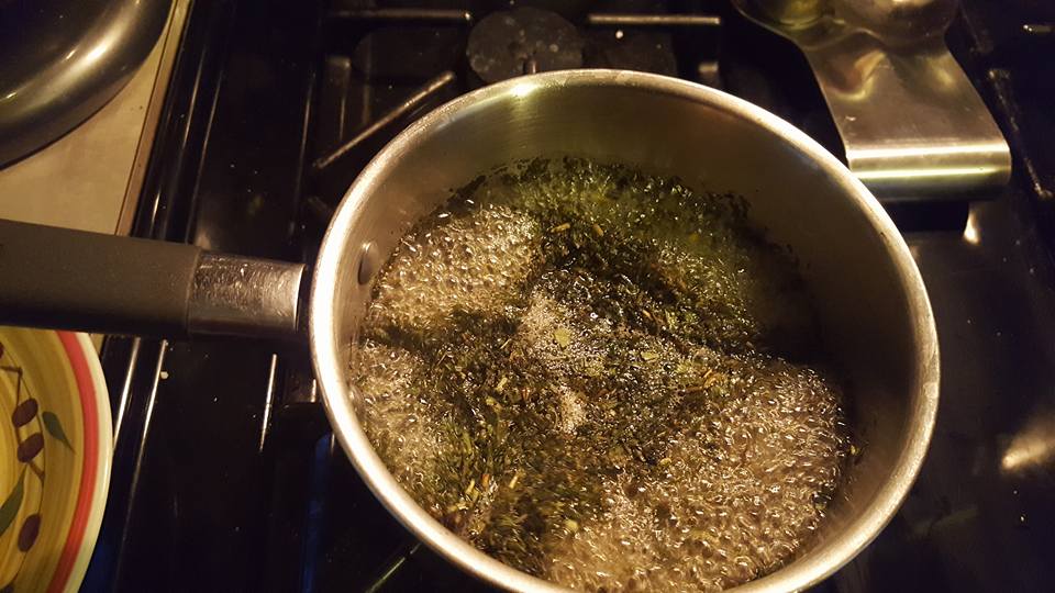 How do you boil herbs?