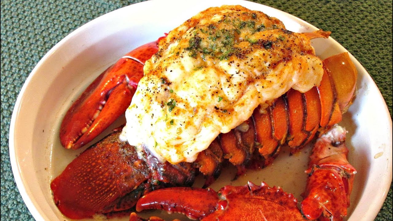 How do you broil lobster claws?