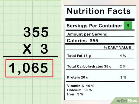 How do you calculate serving size for homemade food?