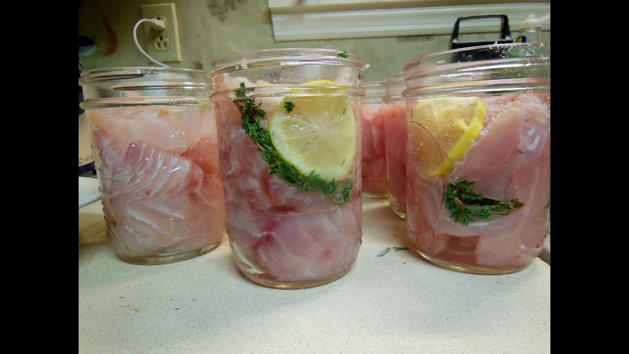 How do you can fish in Mason jars?