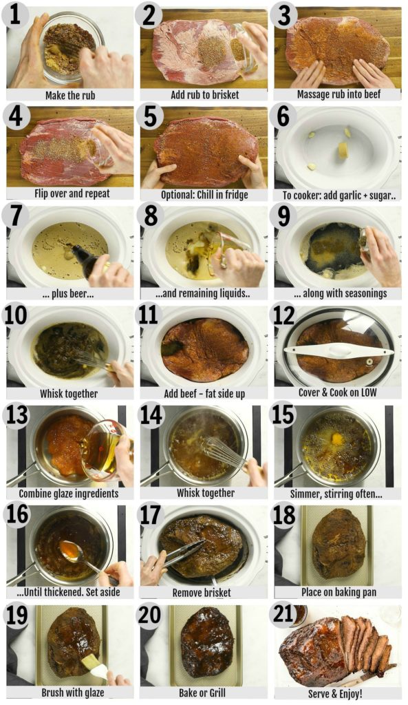 How do you cook a brisket step by step?