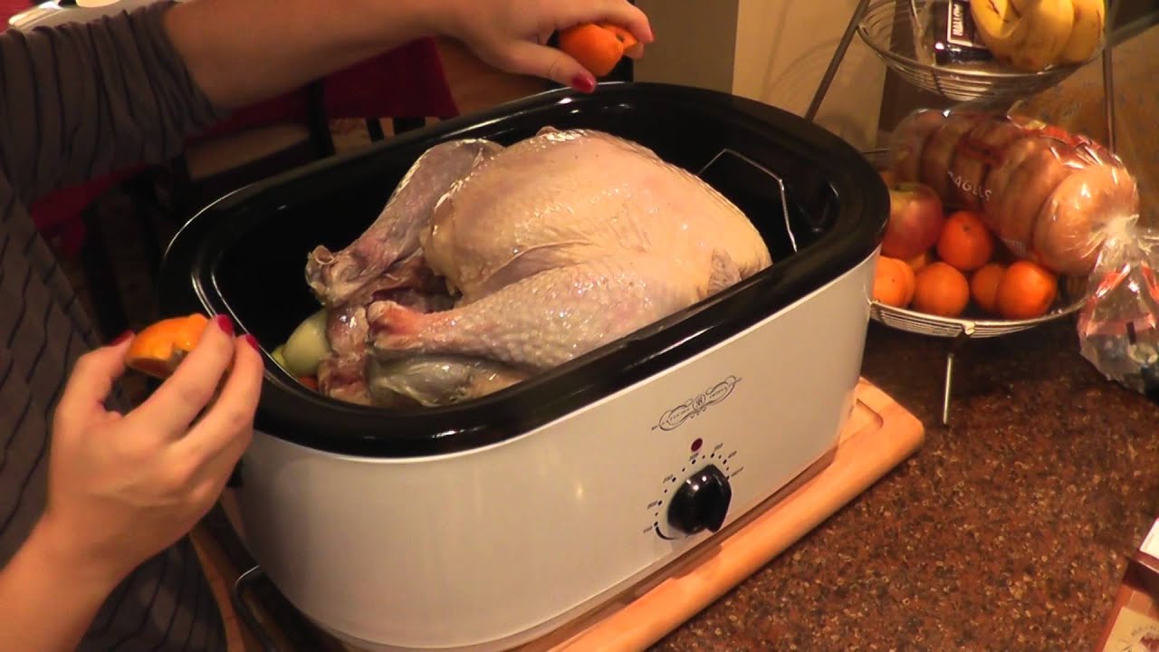 How do you cook a roast in a Oster roaster?