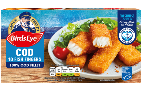 How do you cook Bird Eye fish fingers in the oven?
