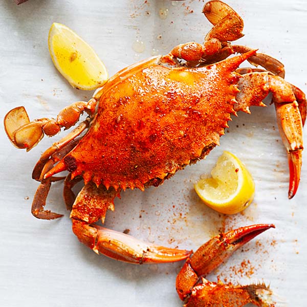 How do you cook blue crabs?