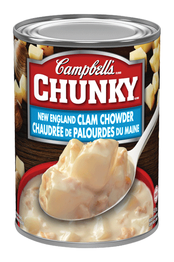 How do you cook Campbell's Chunky clam chowder?