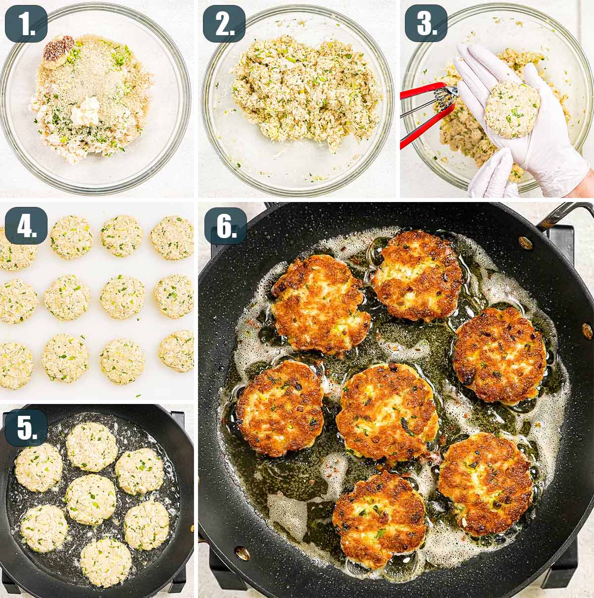 How do you cook crab cakes in a non stick pan?