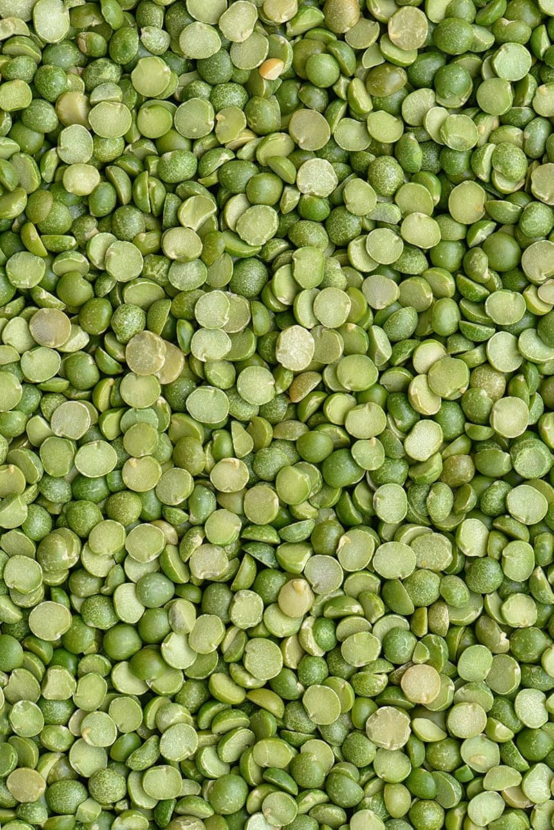 How do you cook dried green split peas?