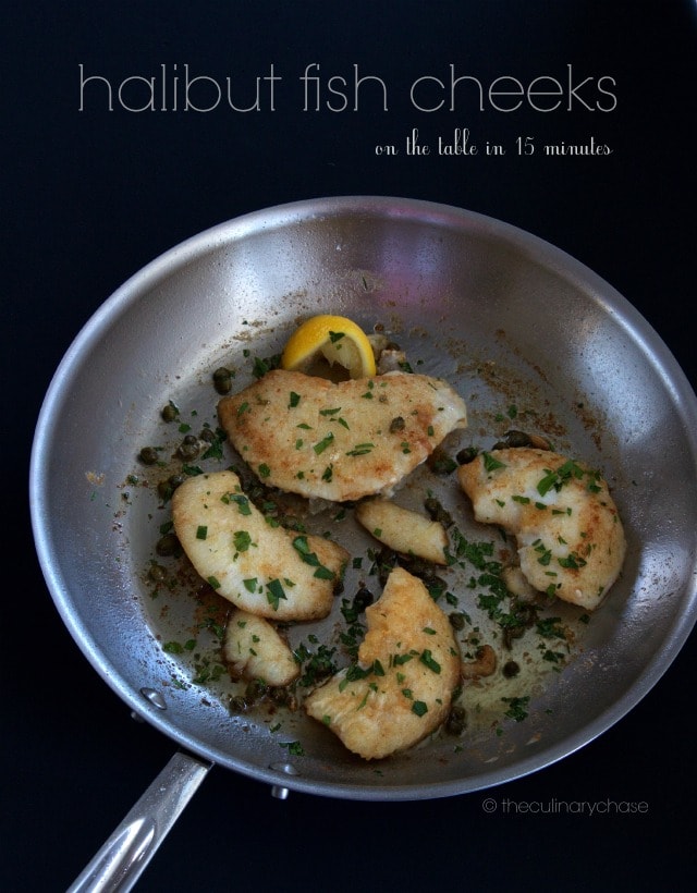 How do you cook fish cheeks in butter?