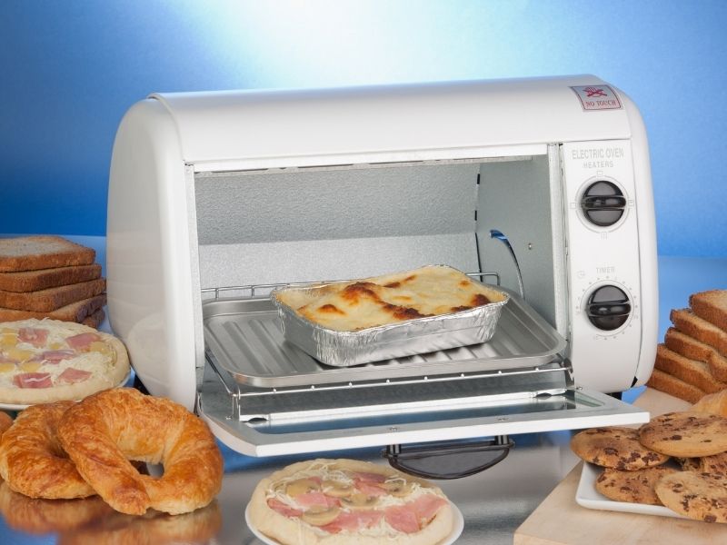 How do you cook fish in a convection toaster oven?