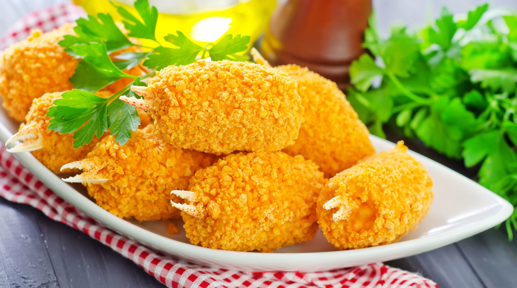 How do you cook frozen breaded crab claws?