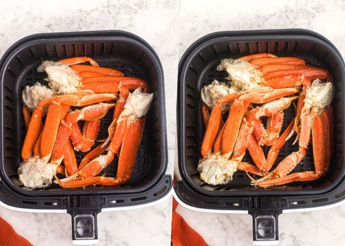 How do you cook frozen crab legs in air fryer?