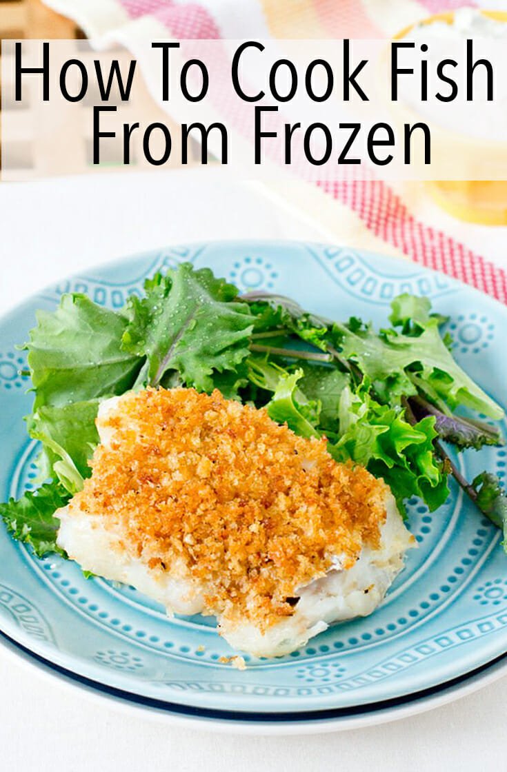 How do you cook frozen fish fillets in the oven?