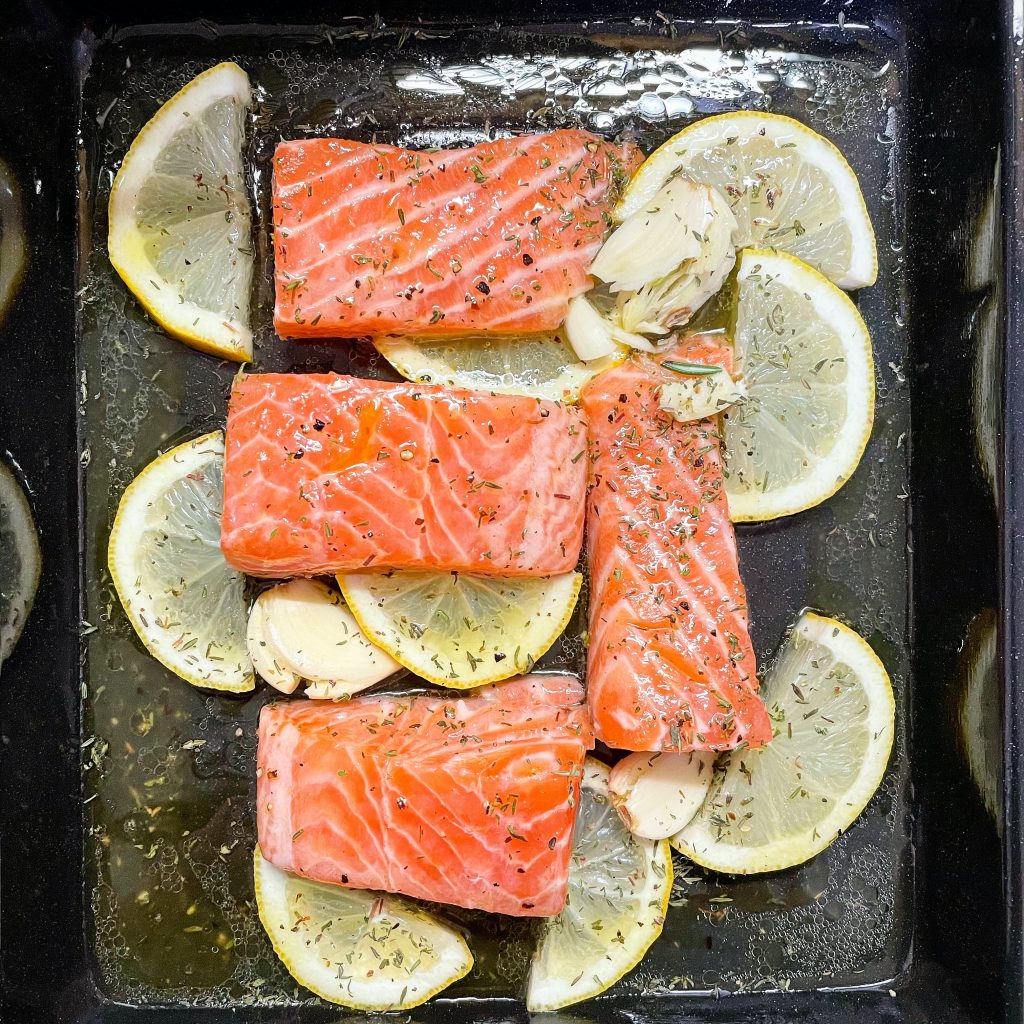 How do you cook frozen salmon so it doesn't taste fishy?