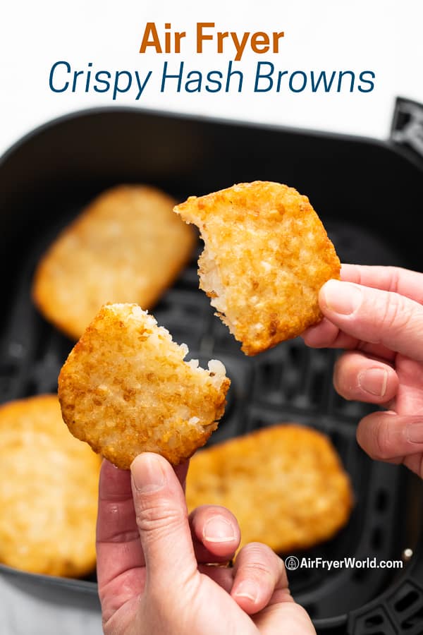 How do you cook hash brown patties in an air fryer?