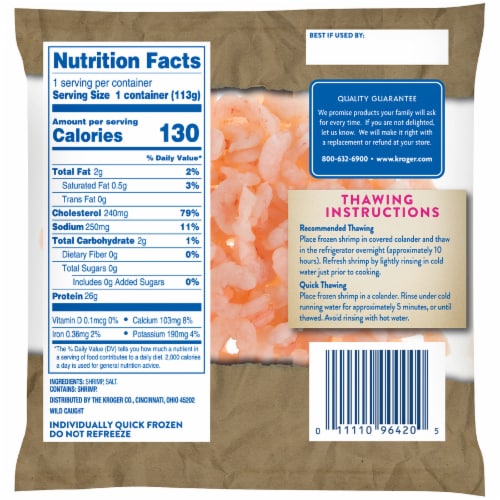 How do you cook Kroger frozen shrimp?