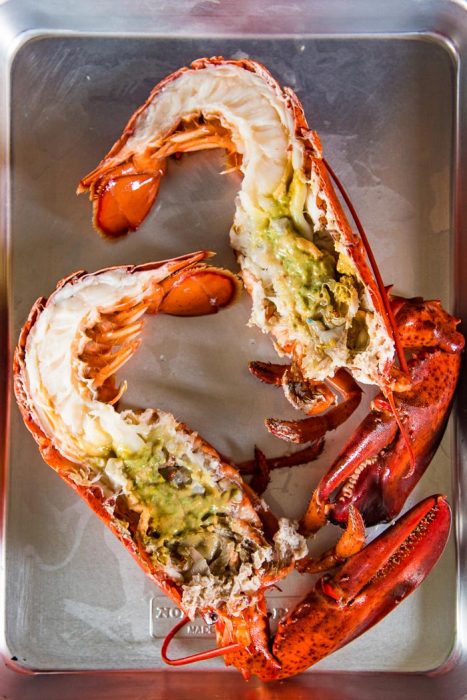 How do you cook lobster head meat?