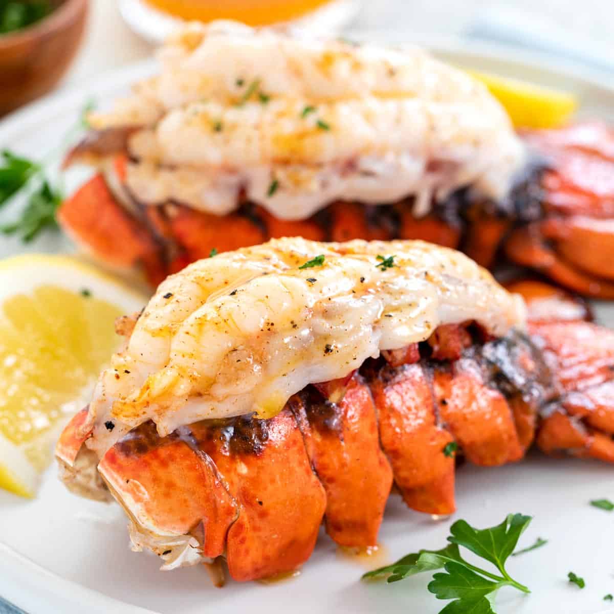 How do you cook lobster tails in the shell?
