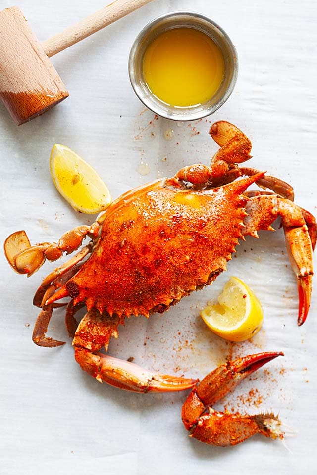 How do you cook pre cooked blue crabs?
