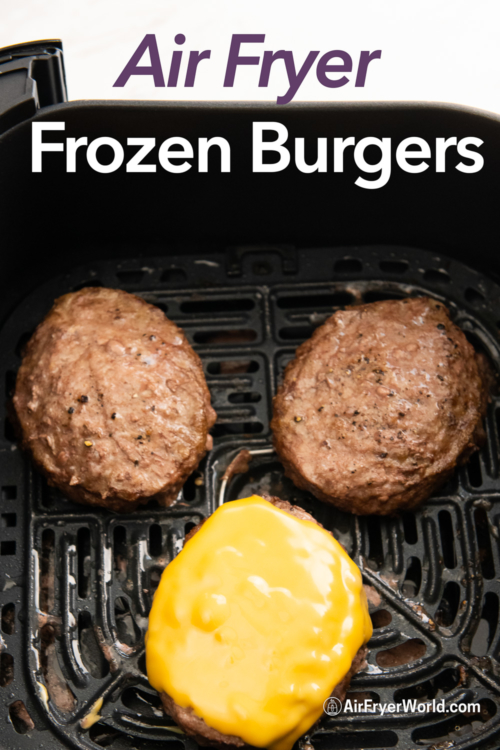 How do you cook premade hamburger patties in an air fryer?