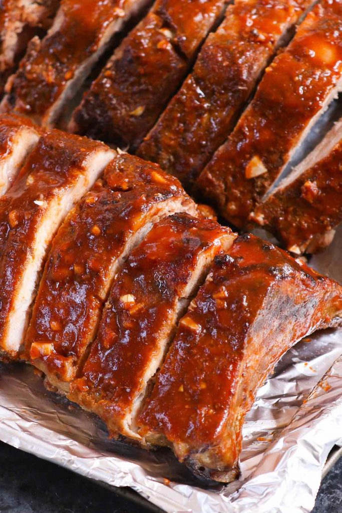 How do you cook ribs in a water bath?