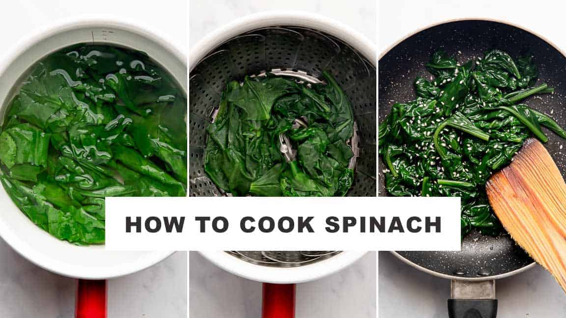 How do you cook spinach without losing nutrients?