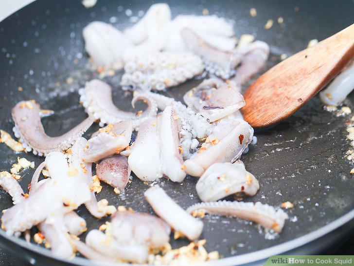 How do you cook squid without making it rubbery?